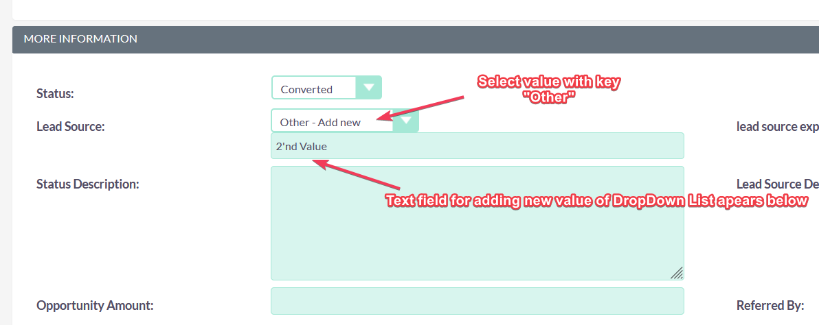 Live Dropdowns | SuiteCRM Module